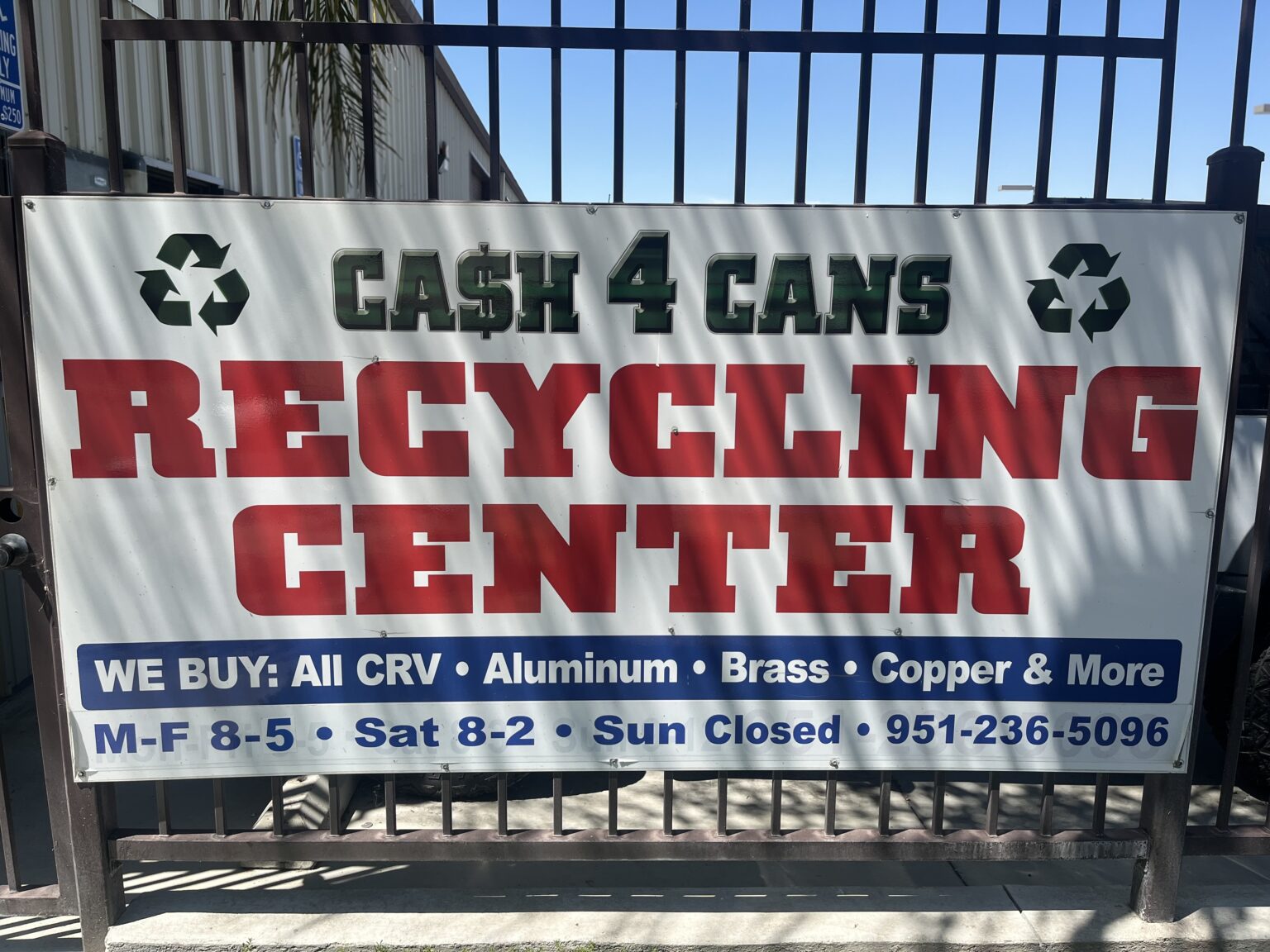 Cash 4 Cans – Recycling Center